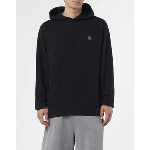 Philipp Plein Embroidered Hoodie Sweatshirt Monogram Monogram - Black/black