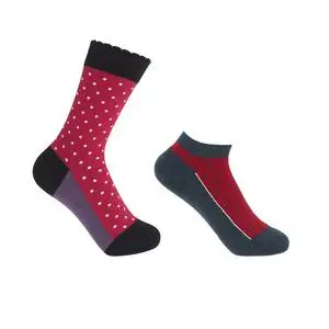 PEPER HAROW - MADE IN ENGLAND Peper Harow Pin Polka Sock Bundle - Red