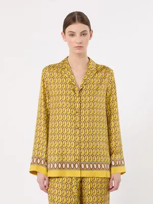 Max Mara Printed Silk Shirt