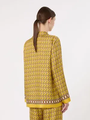 Max Mara Printed Silk Shirt