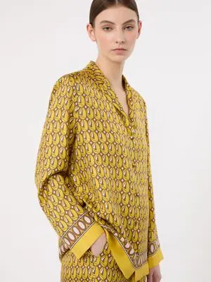 Max Mara Printed Silk Shirt