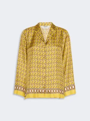 Max Mara Printed Silk Shirt