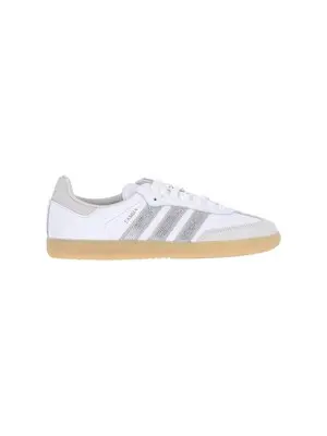 Adidas Samba Sneakers In Leather - White