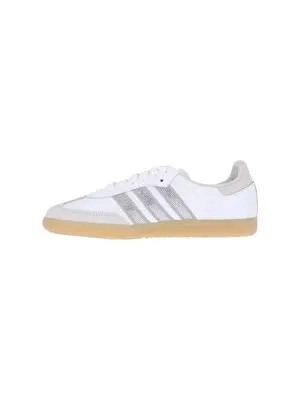 Adidas Samba Sneakers In Leather - White