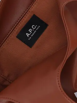 A.p.c. Ninon" Tote Bag With Logo Print - Brown