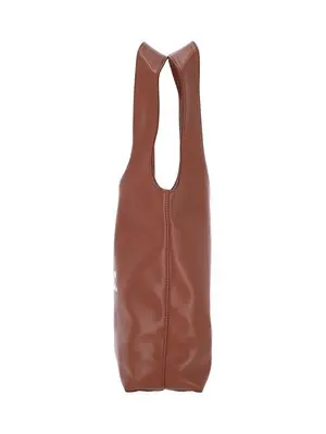 A.p.c. Ninon" Tote Bag With Logo Print - Brown