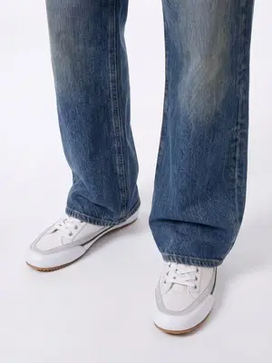 MAISON MARGIELA Traveler' Cotton And Leather Sneakers