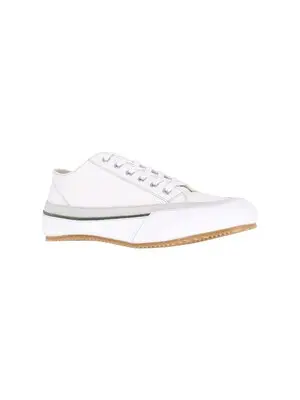 MAISON MARGIELA Traveler' Cotton And Leather Sneakers