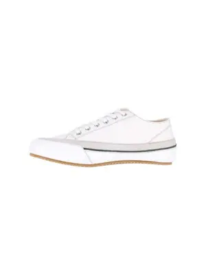 MAISON MARGIELA Traveler' Cotton And Leather Sneakers
