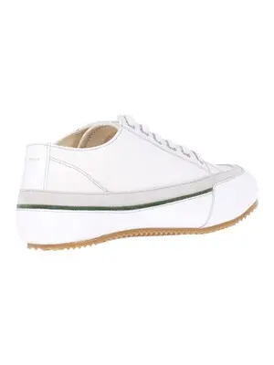 MAISON MARGIELA Traveler' Cotton And Leather Sneakers