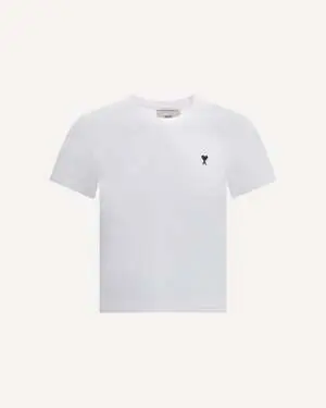 AMI Paris De Coeur Cropped T-shirt