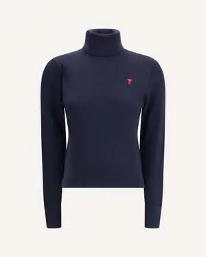 AMI Paris De Coeur Turtleneck Sweater