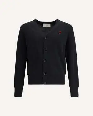 AMI Paris Ai De Coeur Cardigan Ale