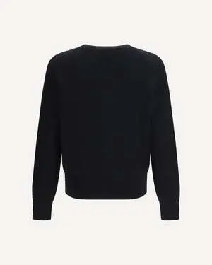 AMI Paris De Coeur Crew Neck Sweater - Black