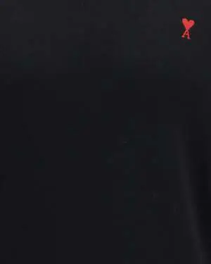AMI Paris De Coeur Crew Neck Sweater - Black