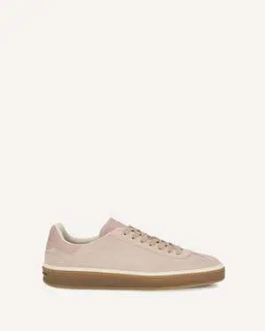 Loro Piana Suede Tennis Walk Sneakers - Pink