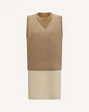 MAISON MARGIELA Double-layer Wool Knit Vest Feale
