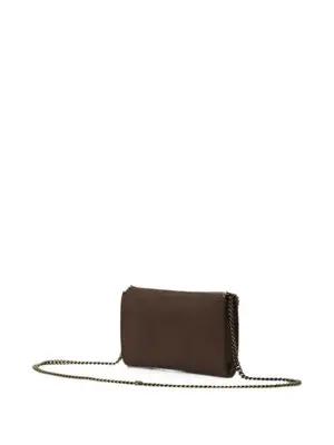 Stella McCartney Falabella Shoulder Bag With Chain Trim - Brown