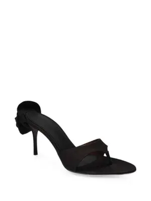 Magda Butrym Thong Sandals With Rosette Detail