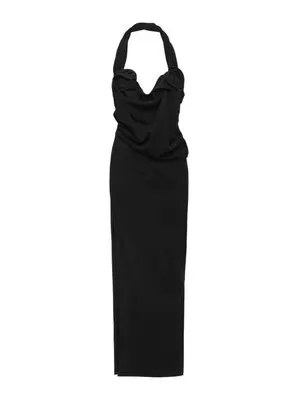 Magda Butrym Draped Halter-neck Dress With Corset