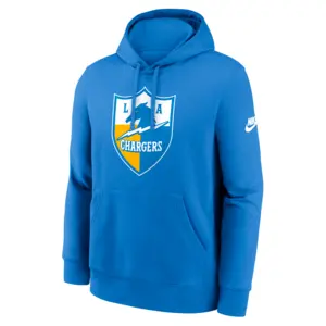Nike Los Angeles Chargers Club Logo Nfl Pullover Hoodie - Blue