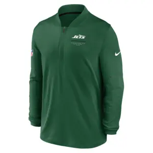 Nike New York Jets Dri-fit Nfl 1/2-zip Top - Green