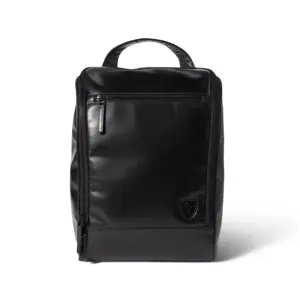 Nike Leather Golf Shoe Bag With Zip Pocket - Black