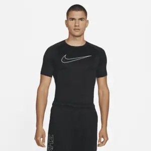 Nike Pro Dri-fit Tight Fit Short-sleeve Top - Black