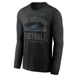 Nike Philadelphia Eagles Essential Dri-fit Nfl Long-sleeve T-shirt - Black