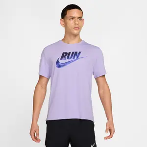 Nike Miler Run Energy Dri-fit Short-sleeve Running Top - Purple
