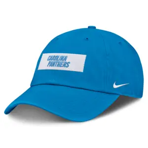 Nike Carolina Panthers Primetime Club Wordmark Nfl Adjustable Hat - Blue