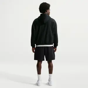 Nike Dri-fit French Terry Fleece 8" Basketball Shorts - Black