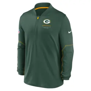 Nike Bay Packers Nfl 1/2-zip Top - Green