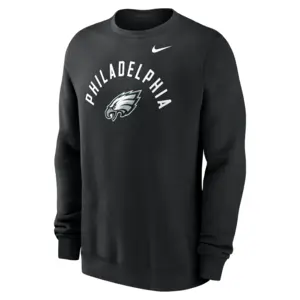 Nike Philadelphia Eagles Club Nfl Pullover Crew - Black