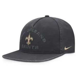 Nike New Orleans Saints Primetime Pro Nfl Adjustable Hat - Grey
