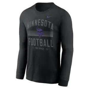 Nike Minnesota Vikings Essential Long-sleeve T-shirt - Black