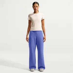 Nike 24.7 Impossiblysoft Dri-fit High-waisted Loose Flared Pants - Blue