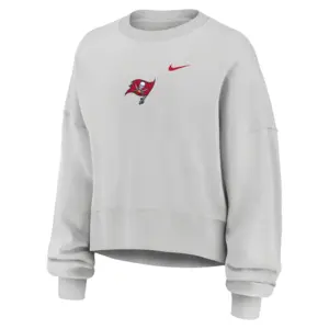 Nike Tampa Bay Buccaneers Primetime Phoenix Nfl Oversized Pullover Crew - Grey