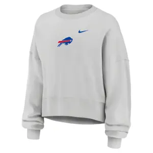 Nike Buffalo Bills Primetime Phoenix Nfl Oversized Pullover Crew - Grey