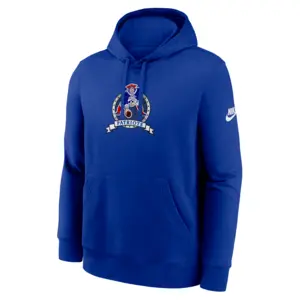 Nike New England Patriots Rewind Club Nfl Pullover Hoodie - Blue