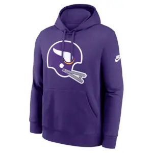 Nike Minnesota Vikings Club Logo Nfl Pullover Hoodie - Purple