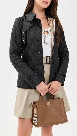 Burberry Mini Cotswolds Check Satchel