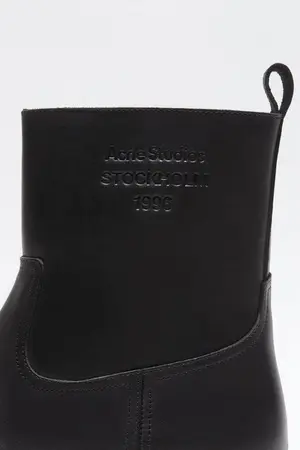 Acne Studios Leather Waxed Boots