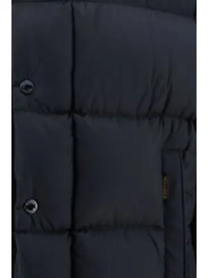 MOORER Nadir-sh Down Bomber Jacket With Detachable Hood - Blue