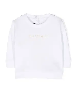 Balmain Logo-print Cotton Sweatshirt - White