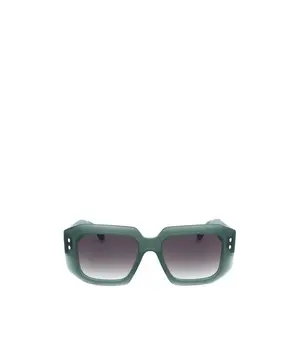 Isabel Marant Étoile Geometric Frame Sunglasses - Green