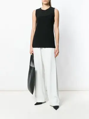 Norma Kamali Sleeveless Crewneck Tank