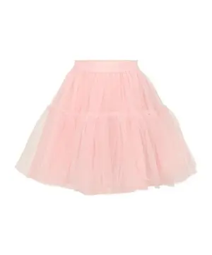 Monnalisa Ruffled Tulle Skirt - Pink