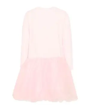 Monnalisa Long Sleeve Tulle Dress