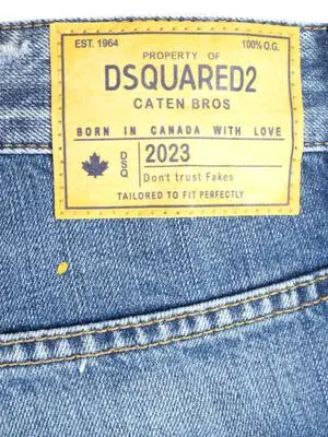 Dsquared2 Patchwork Logo Detailed Jeans